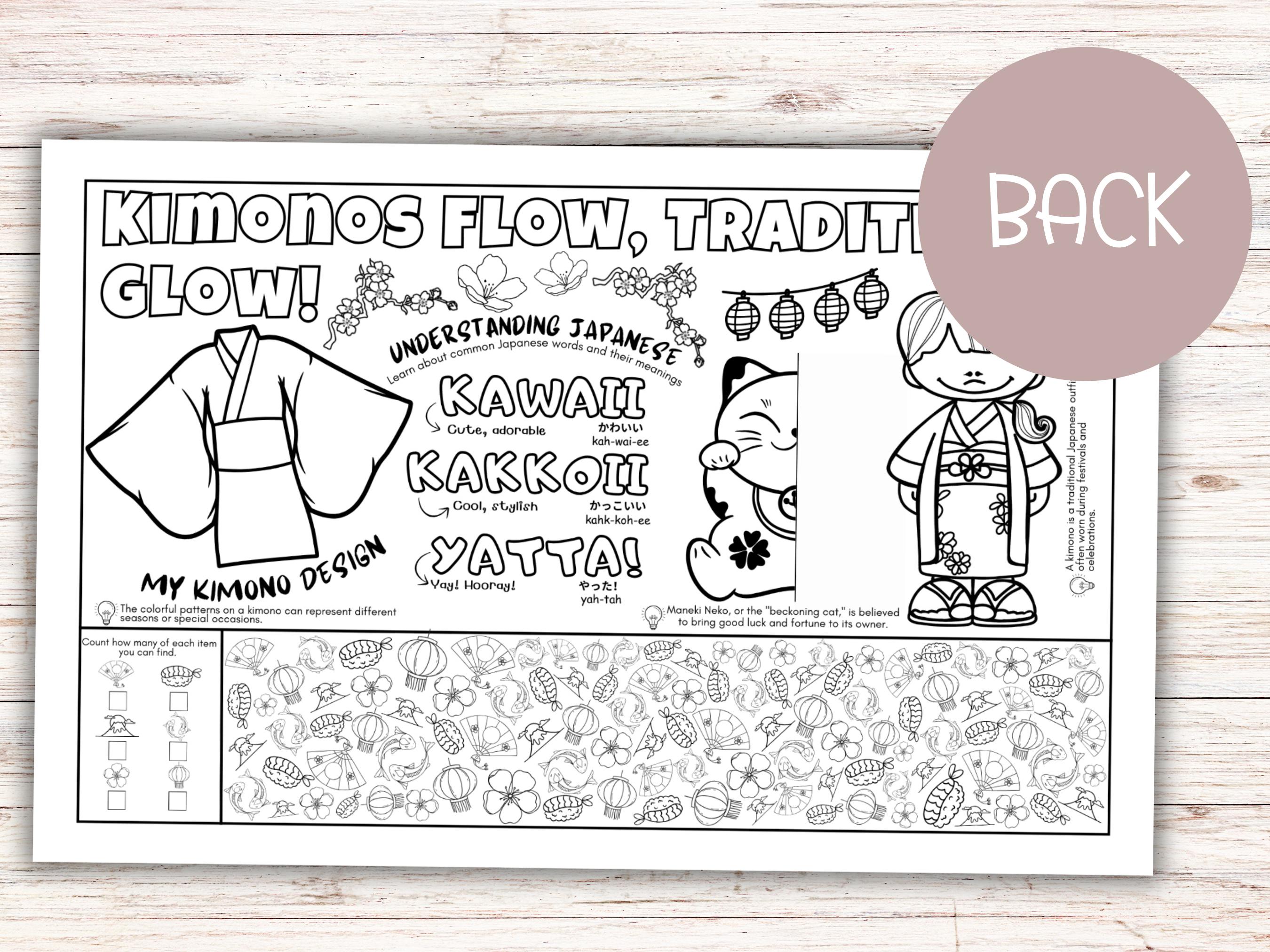 Japan Themed Printable Activity Sheet, Placemat for Kids – Word Search ...