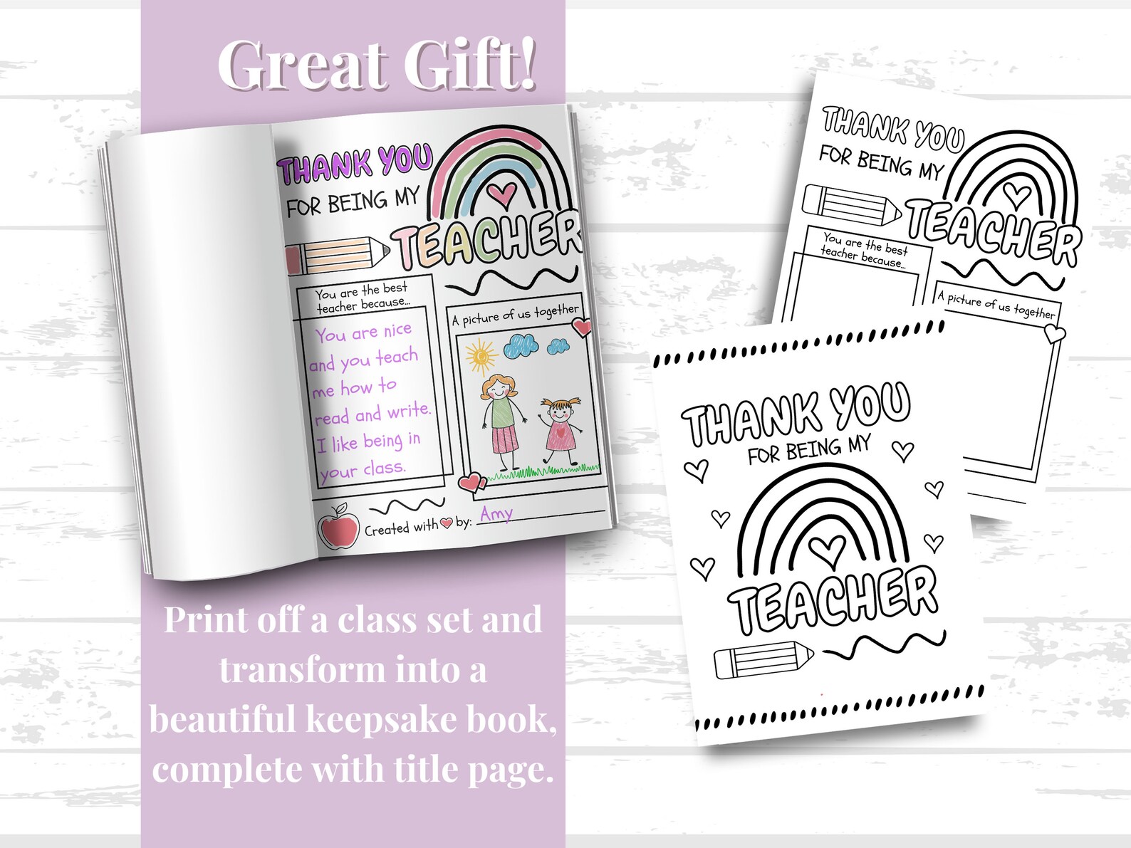 Teacher Appreciation Printable, Teacher Appreciation Week Gift, Thank ...