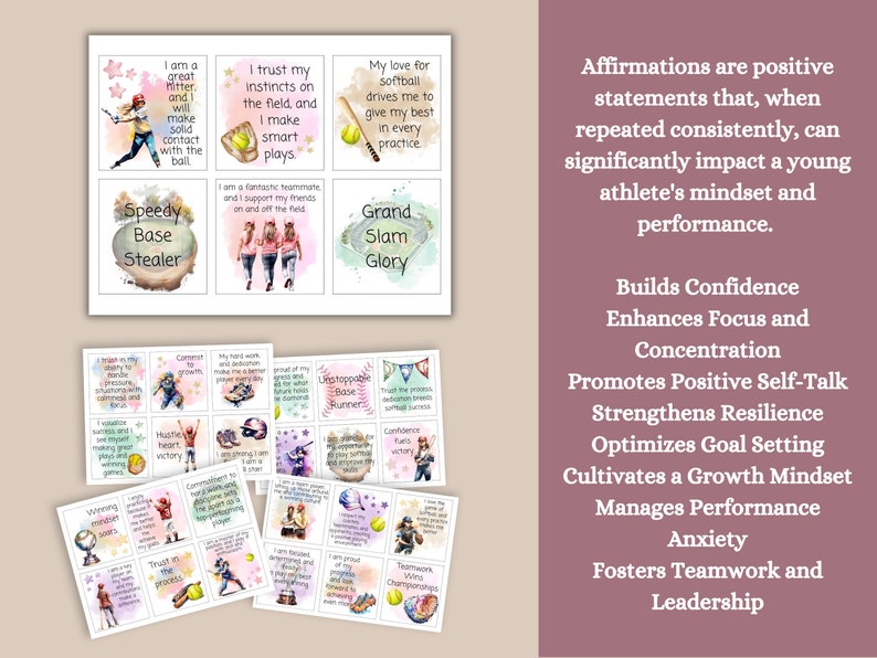30 Printable Positive Affirmation Cards for Kids, Self Esteem ...