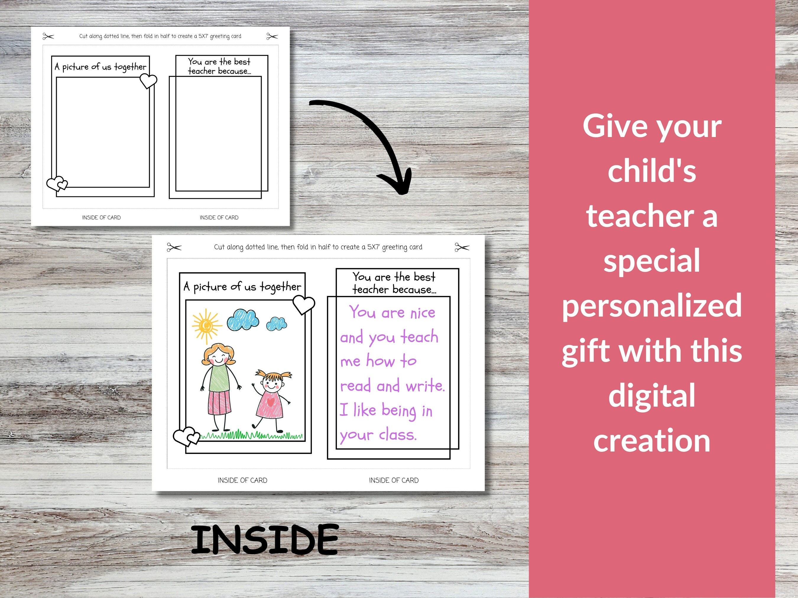 PRINTABLE St. Patrick's Day, Coloring Teacher Card, Thank You Teacher ...