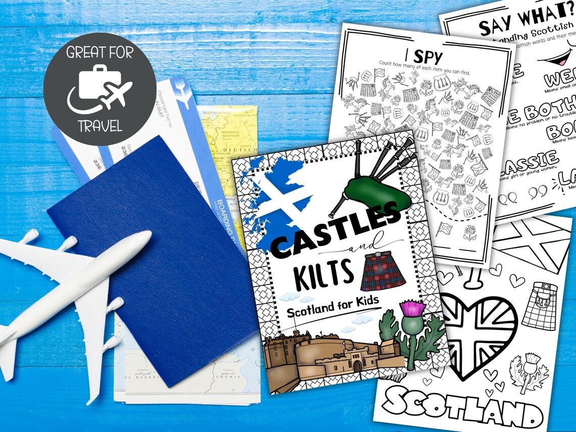 Scotland for Kids, Scotland Activities, Scotland Coloring, Travel ...