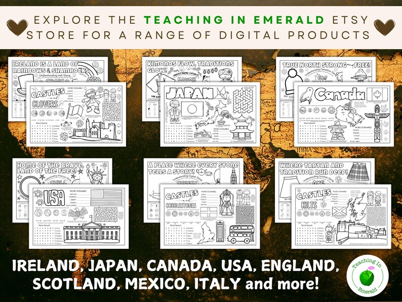 USA Themed Printable Activity Sheet, Placemat, for Kids – Word Search ...