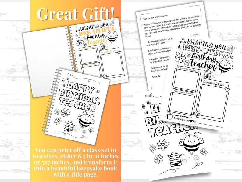 Teacher Birthday Printable, Teacher Birthday Card, Thank You Teacher ...