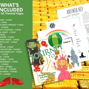 Wizard of Oz Kids Activity Book PDF, Printable Coloring Pages, Wicked ...