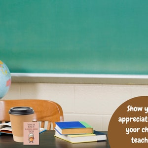 Coffee Teacher Appreciation Cards, Printable Thank You Card, Thank You ...