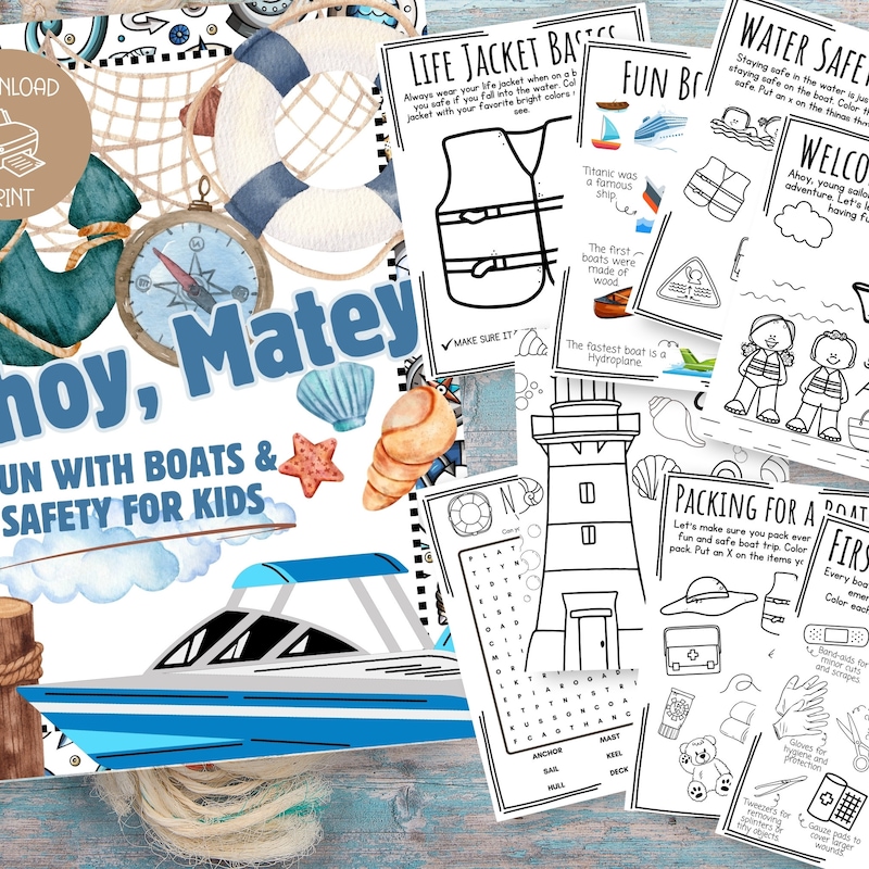Boat Activities for Kids - Etsy