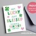 PRINTABLE St. Patrick's Day, Coloring Teacher Card, Thank You Teacher ...