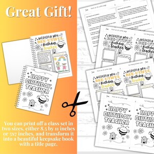 Teacher Birthday Printable, Teacher Birthday Card, Thank You Teacher ...