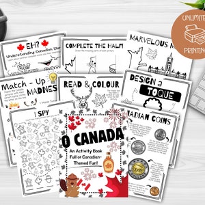 Canada Day Activity Bundle, Canada Day Printables, Canadian Worksheet ...