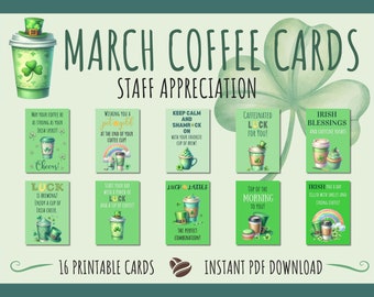 Coffee Teacher Appreciation Cards, Printable Thank You Card, Thank You ...