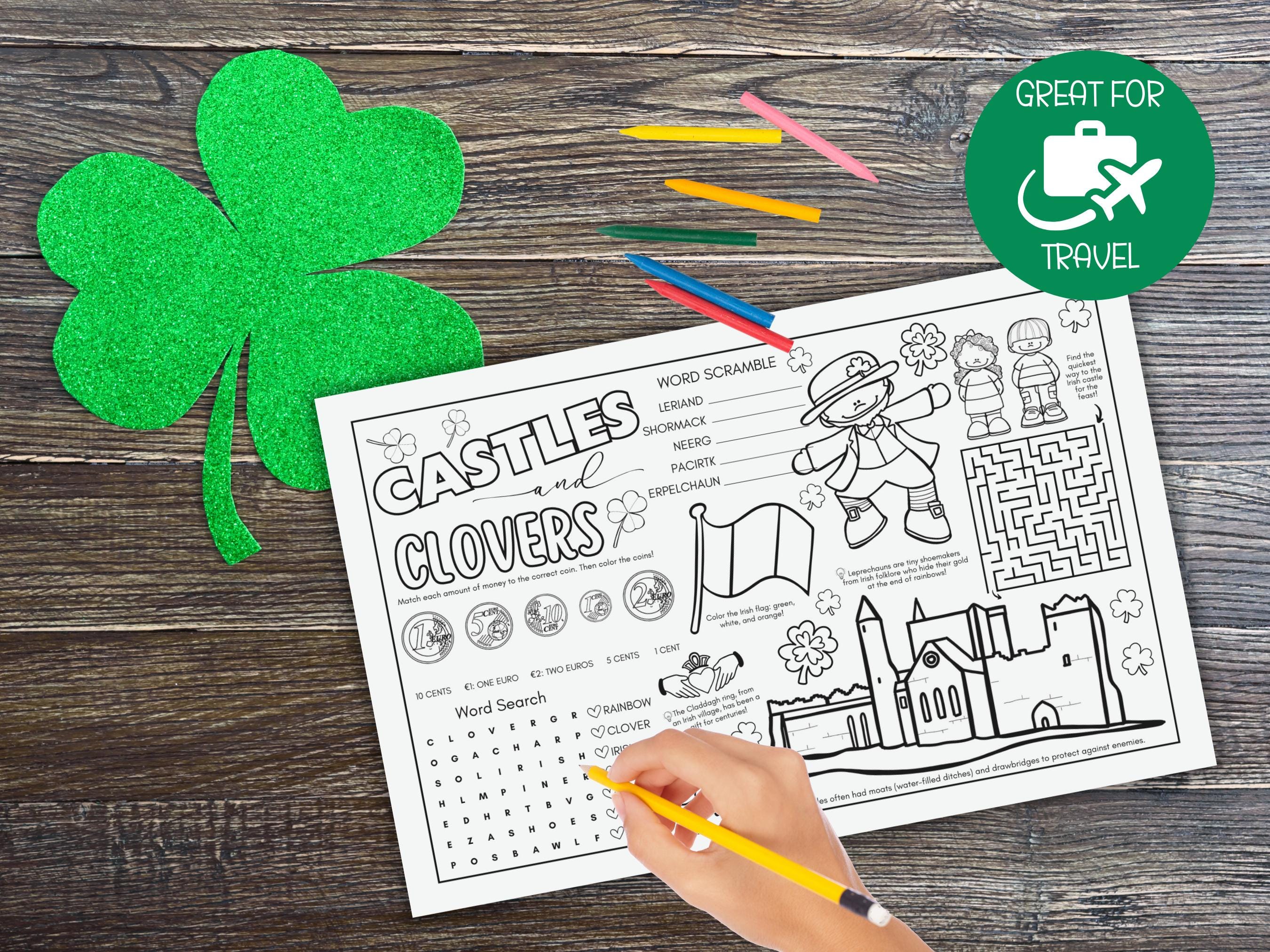 Ireland Themed Printable Activity Sheet, St. Patricks Day, Word Search ...