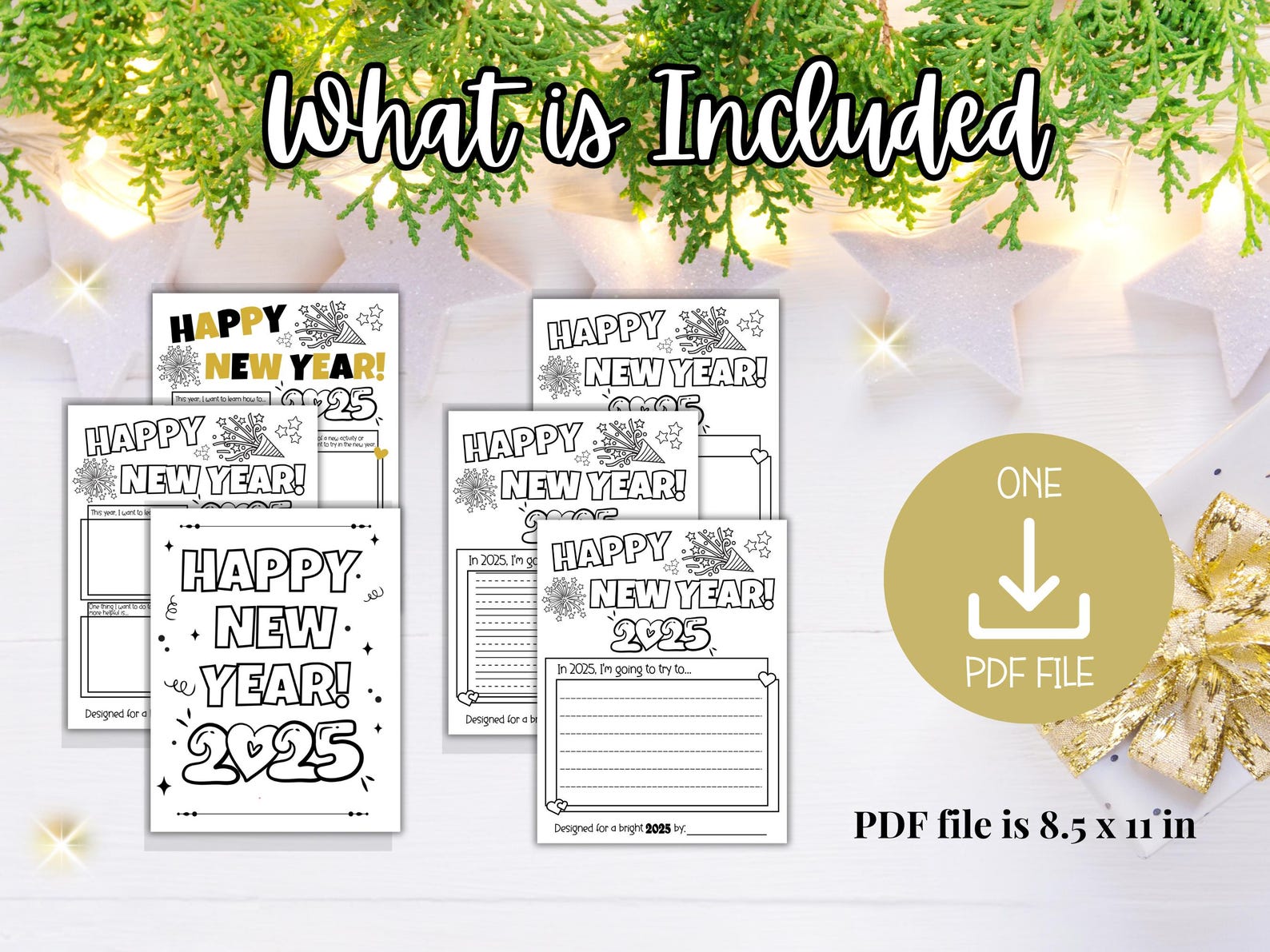 New Years Resolution Printable Activity for Kids, Fun New Years ...