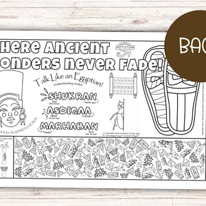 Egypt Themed Printable Activity Sheet, Placemat for Kids – Word Search ...