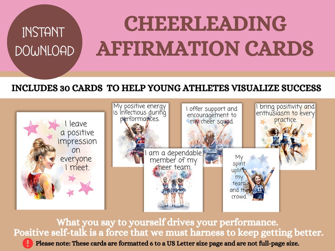 30 Printable Positive Affirmation Cards, Confidence, Motivational Cards ...