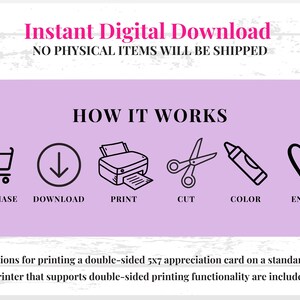 PRINTABLE It Takes a Big Heart Card, Coloring Teacher Card, Thank You ...