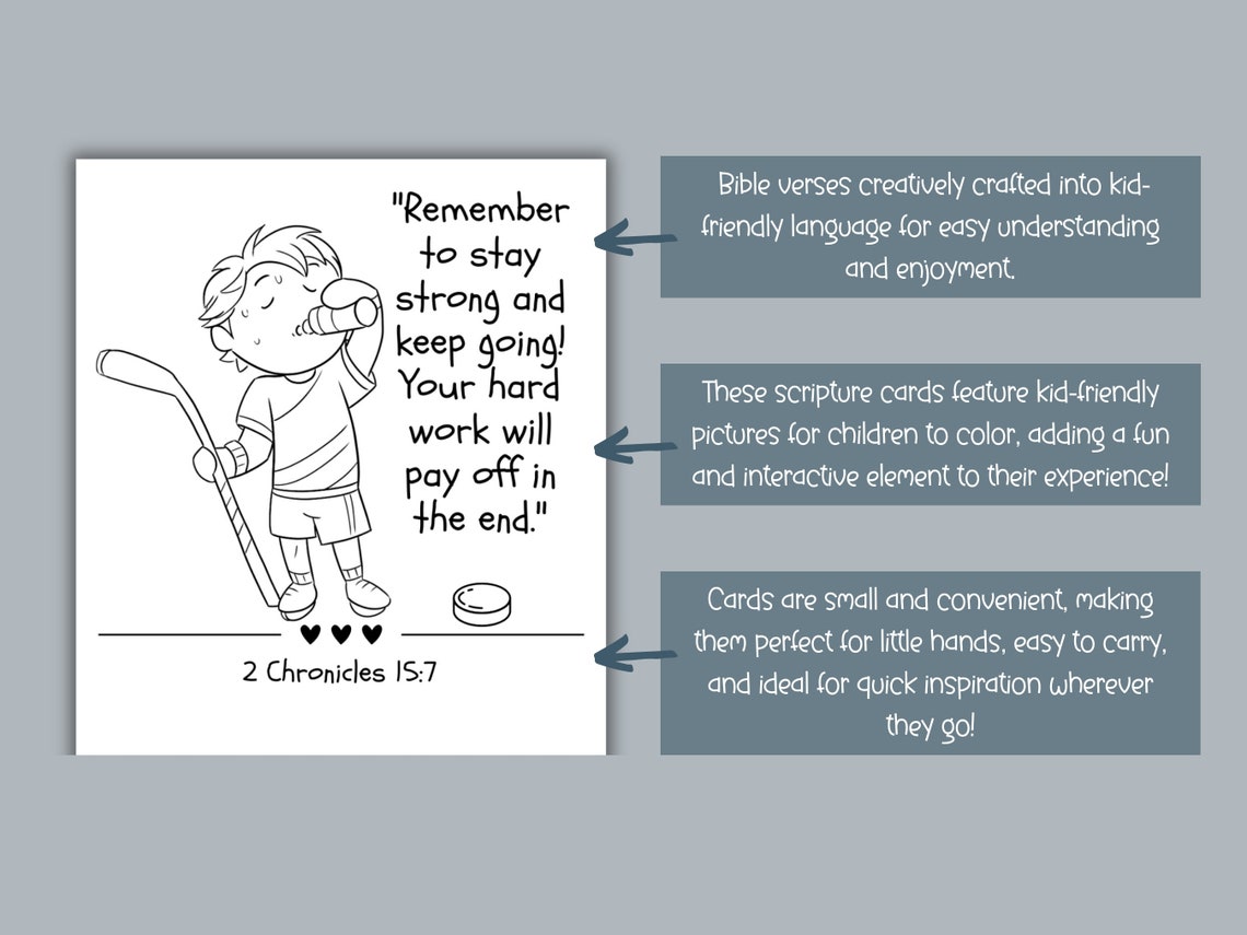 Biblical Affirmations for Kids, Bible Verse Coloring Pages, Positive ...