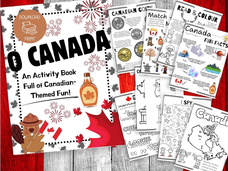 Canada Day Activity Bundle, Canada Day Printables, Canadian Worksheet ...