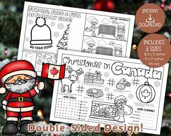 Christmas in Italy Kids Activity Sheet, Printable Coloring, Word Search ...