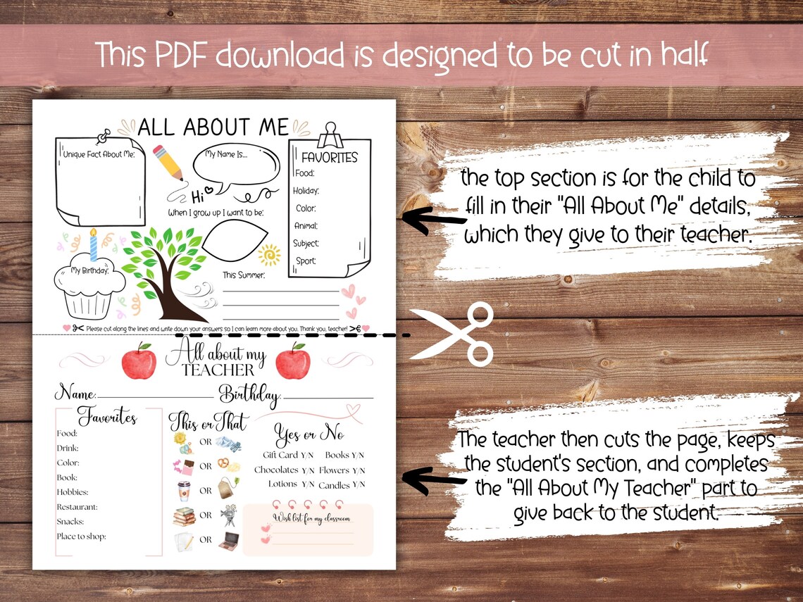 Printable Teacher Questionnaire, Getting to Know You Questionnaire ...