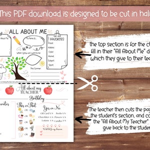 Printable Teacher Questionnaire, Getting to Know You Questionnaire ...