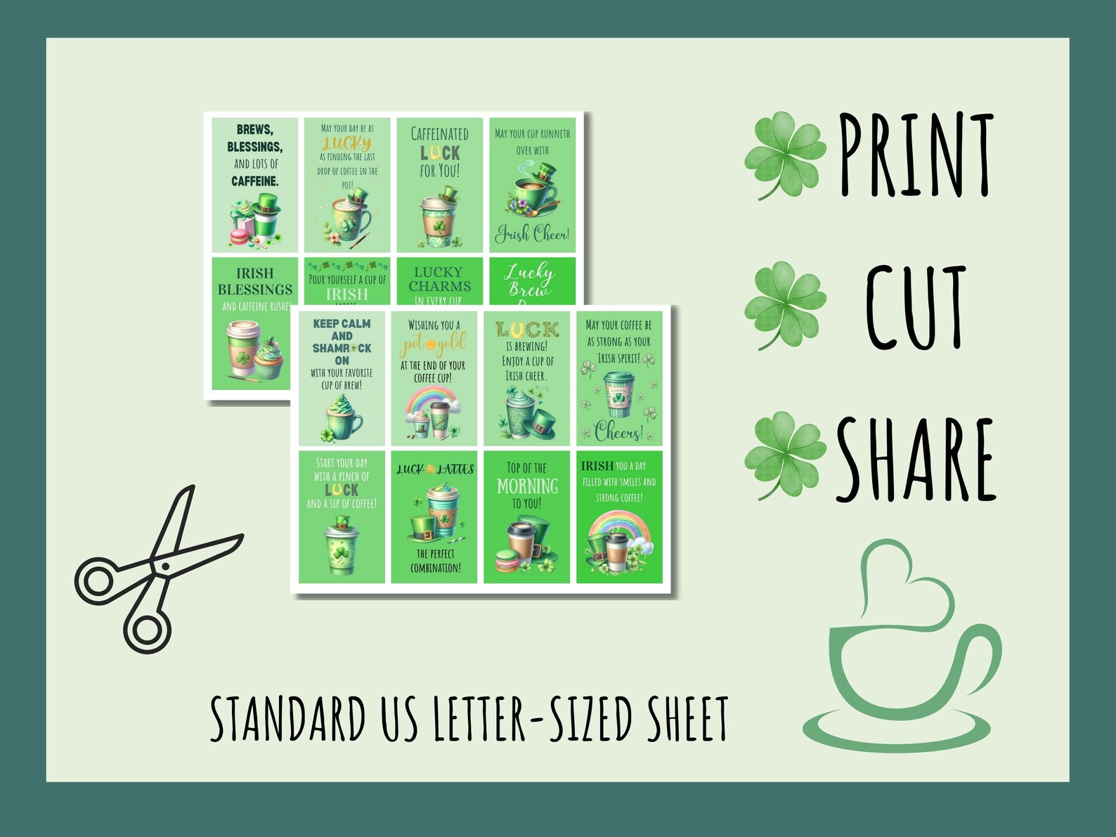 Coffee Appreciation Cards, Printable Thank You Card, Thank You Notes ...