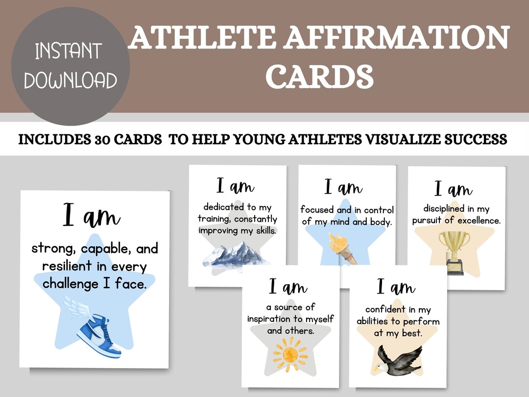 30 Printable Positive Affirmation Cards for Kids, Self Esteem ...