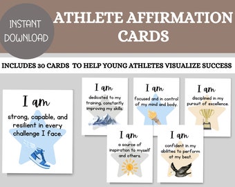 30 Printable Positive Affirmation Cards for Kids, Self Esteem ...