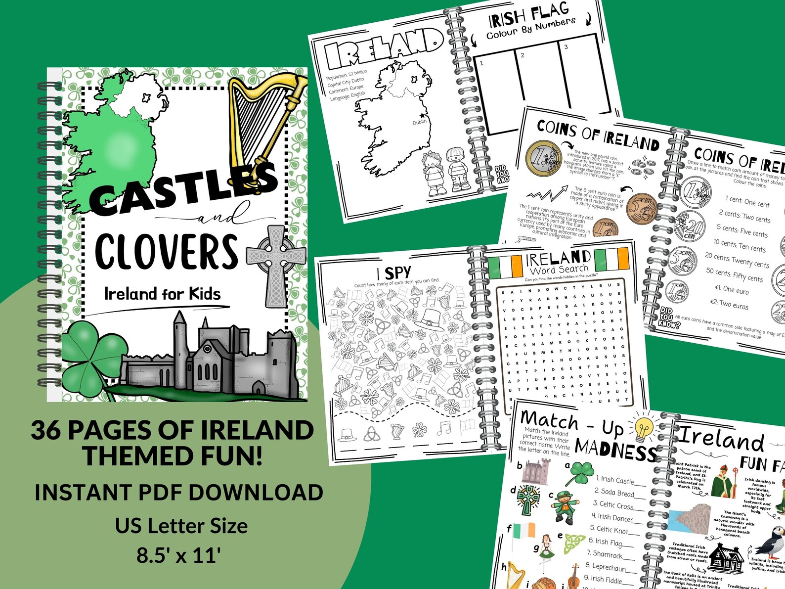 Ireland for Kids, Scotland Activities, Ireland Coloring, Travel ...