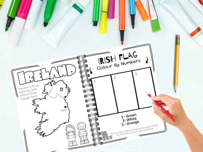 Ireland for Kids, Ireland Activities, Ireland Coloring, Travel ...