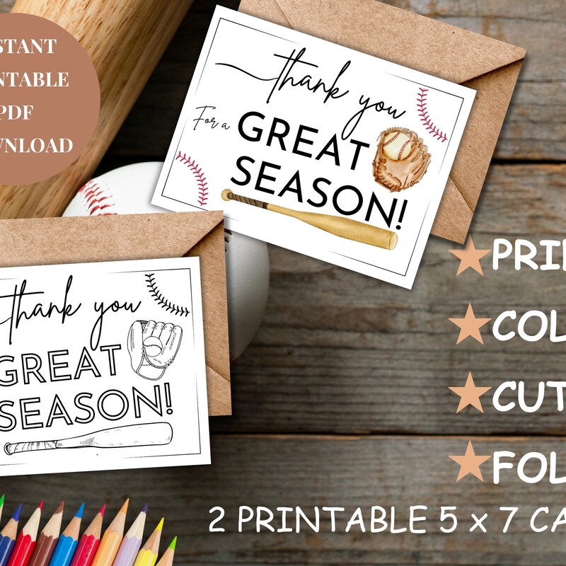 Baseball Thank You - Etsy