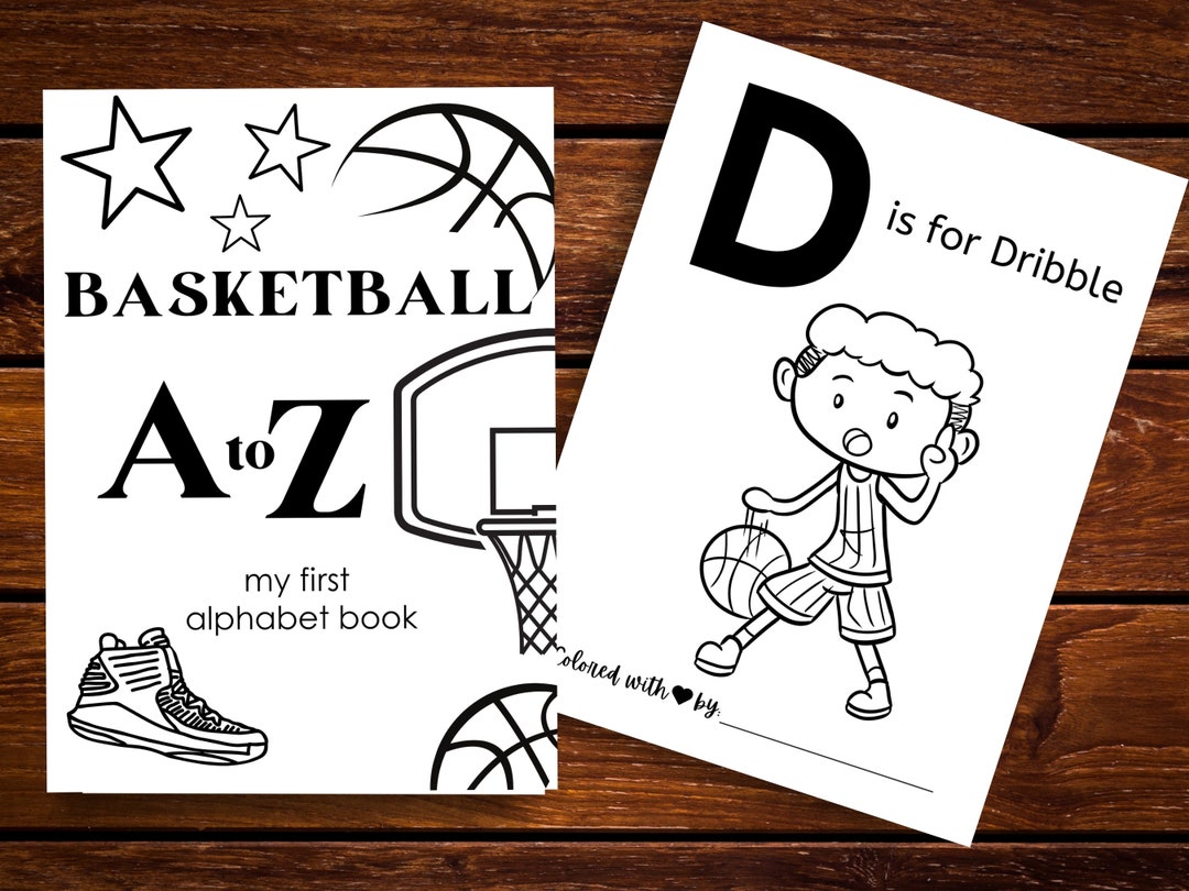 Basketball ABC Book Baby Shower, Alphabet Book Baby Shower, ABC ...