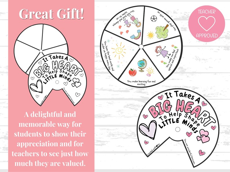 Teacher Appreciation Printable, Spinner Wheel, Teacher Appreciation ...