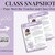Class Snapshot - One Page Meet the Teacher and Class Overview, Teacher ...
