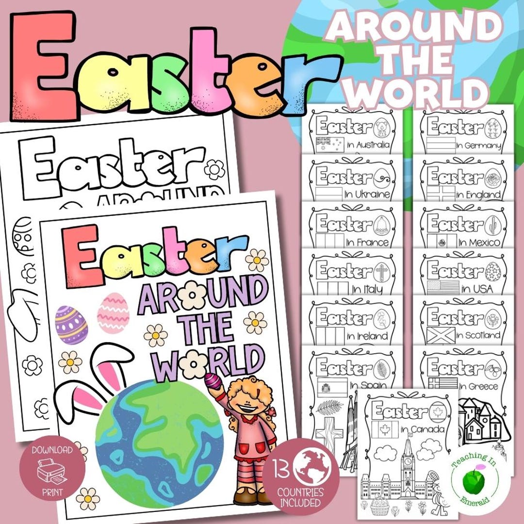 Easter Around the World Printable | Homeschool Activity Pack for Kids ...