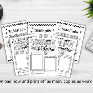 Teacher Appreciation Printable, Teacher Appreciation Week Gift, Thank ...