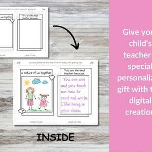 PRINTABLE Donut, Coloring Teacher Card, Thank You Teacher, Teacher ...