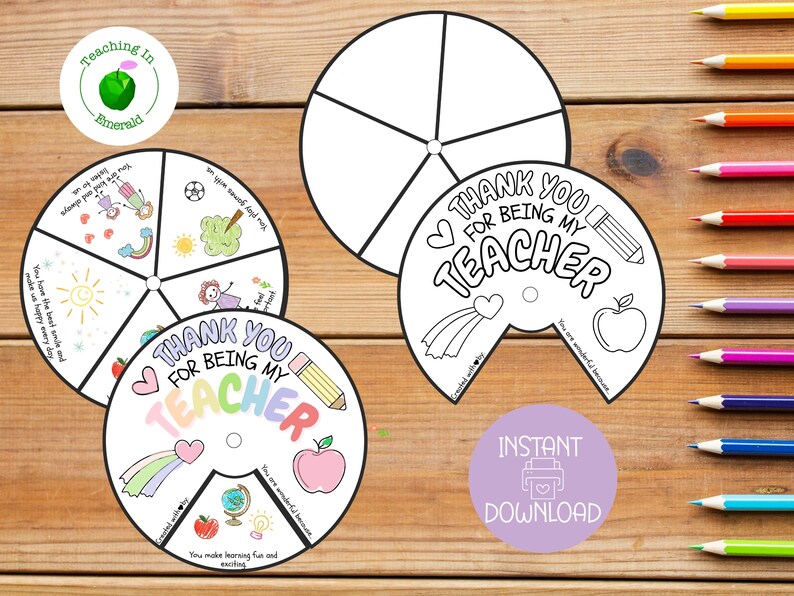 Teacher Appreciation Printable, Spinner Wheel, Teacher Appreciation ...