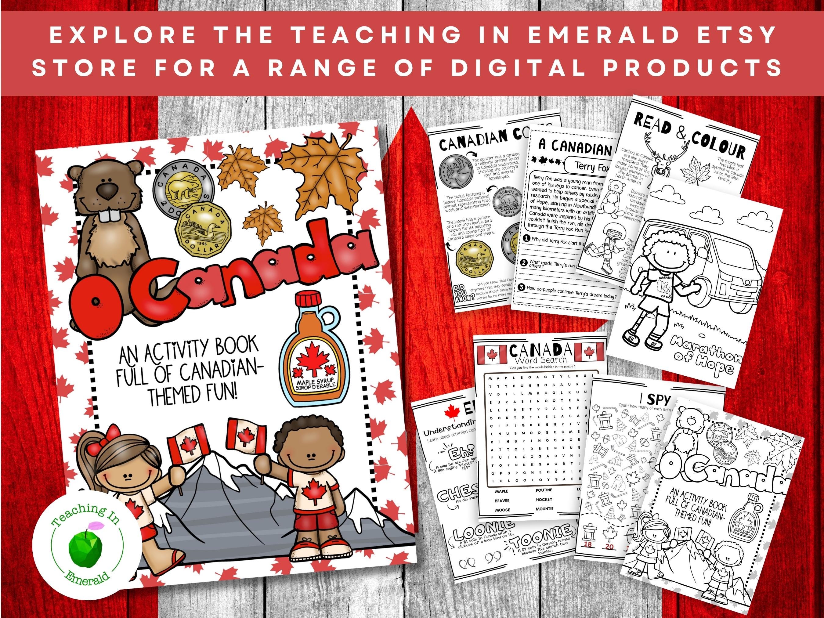Canadian Provinces & Territories Printable | 80+ Page Kids Activity ...