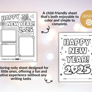 New Years Resolution Printable Activity for Kids, Fun New Years ...