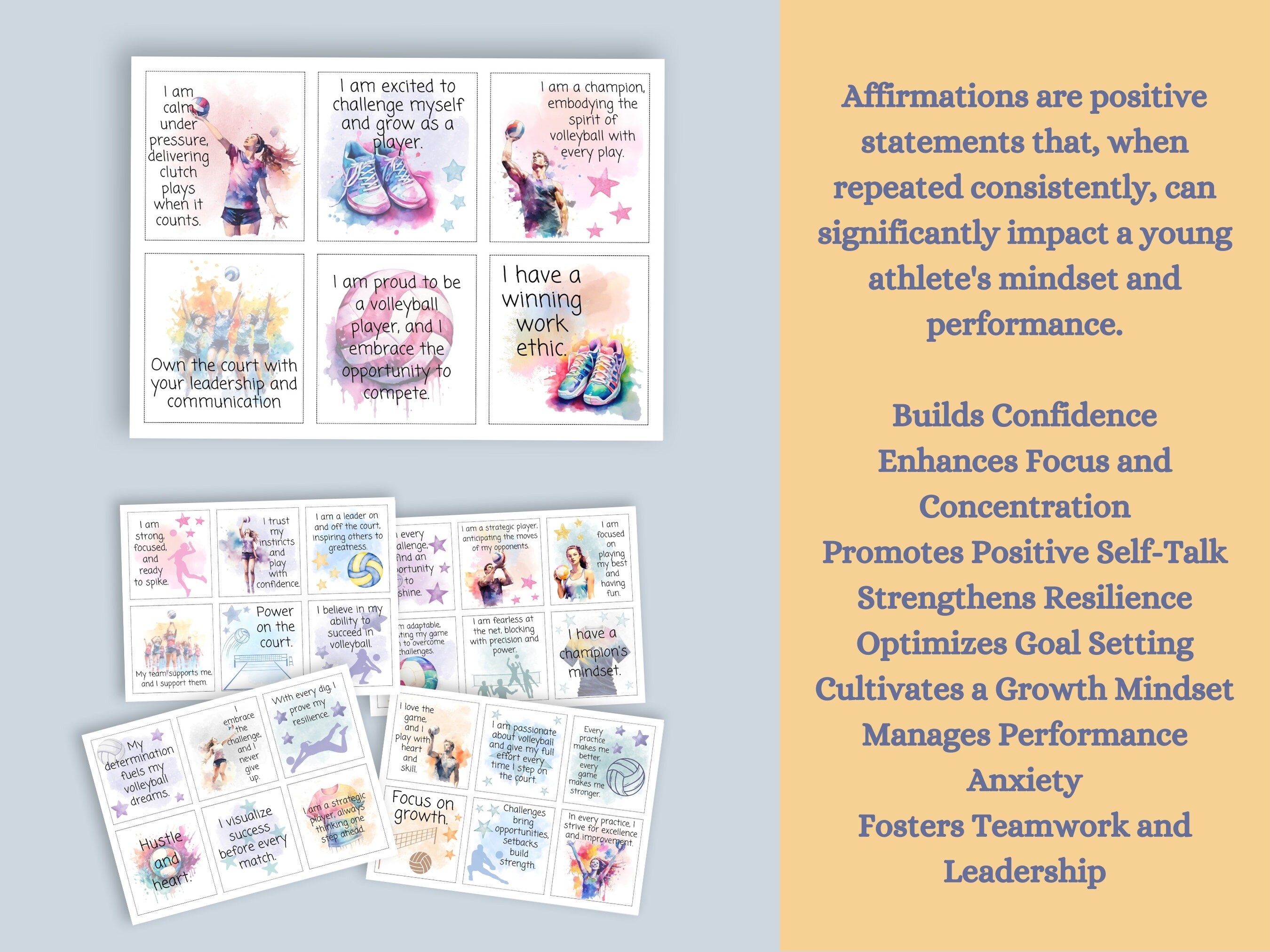 30 Printable Positive Affirmation Cards for Kids, Self Esteem ...