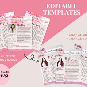 Class Snapshot - One Page Meet the Teacher and Class Overview, Teacher ...