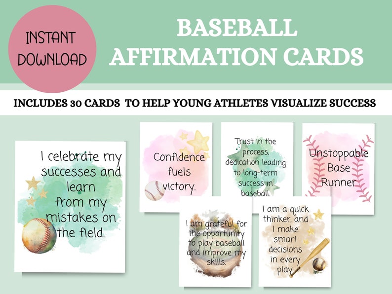 30 Printable Positive Affirmation Cards for Kids, Self Esteem ...