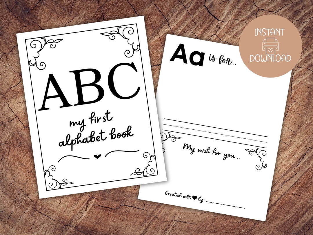 Baby's First ABC Book, Baby's First Alphabet Book, Blank Alphabet Book ...