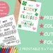 PRINTABLE St. Patrick's Day, Coloring Teacher Card, Thank You Teacher ...