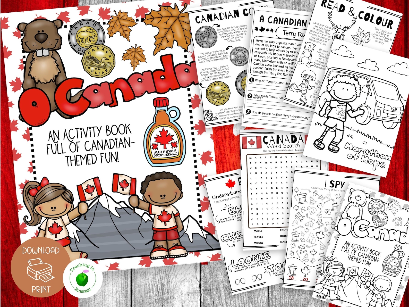Canada Day Activity Bundle, Canada Day Printables, Canadian Worksheet ...