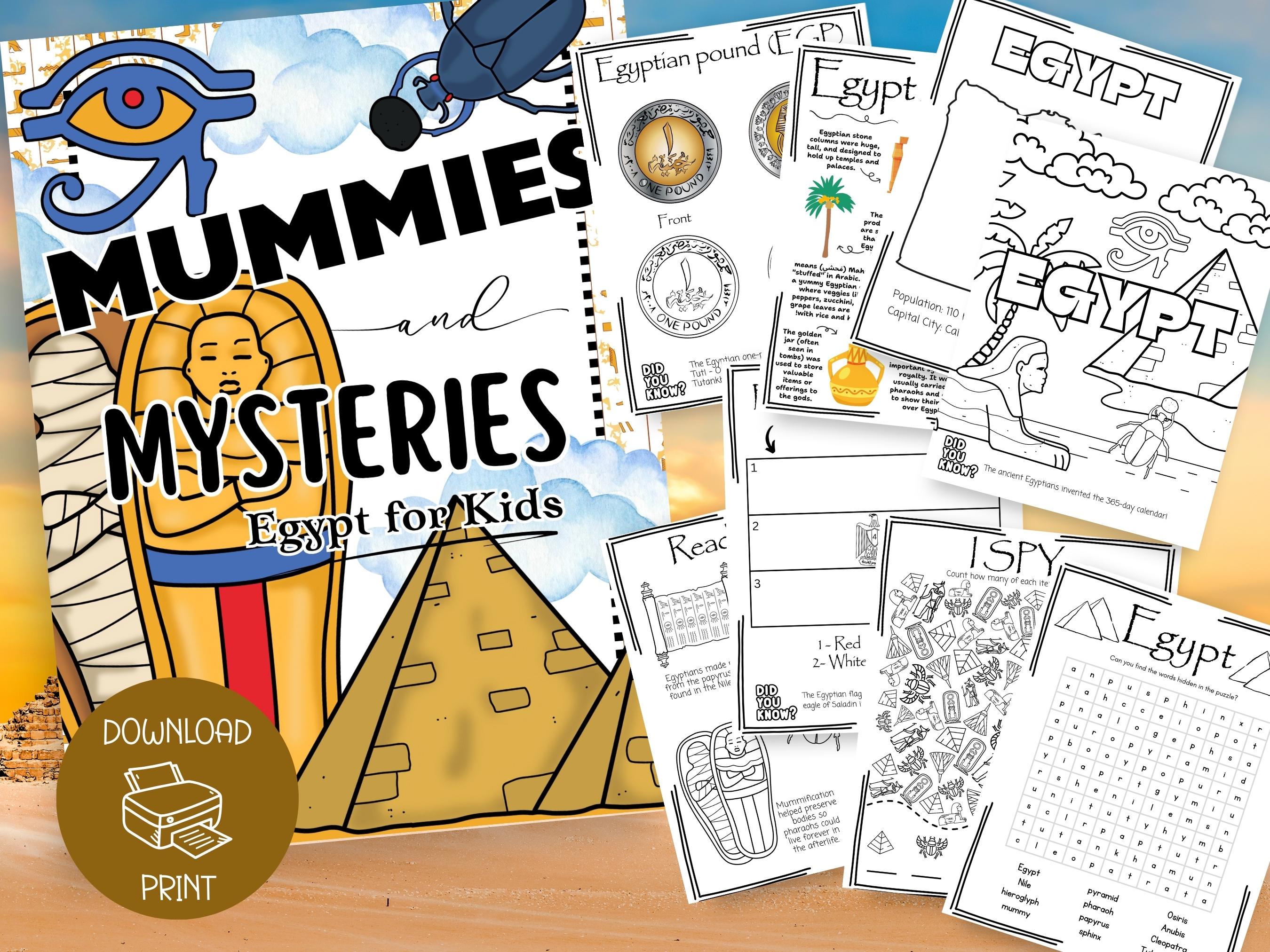 Egypt for Kids, Egypt Activities, Egypt Coloring, Travel Activities for ...