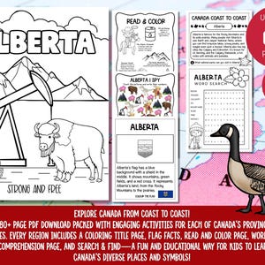 Canadian Provinces & Territories Printable | 80+ Page Kids Activity ...