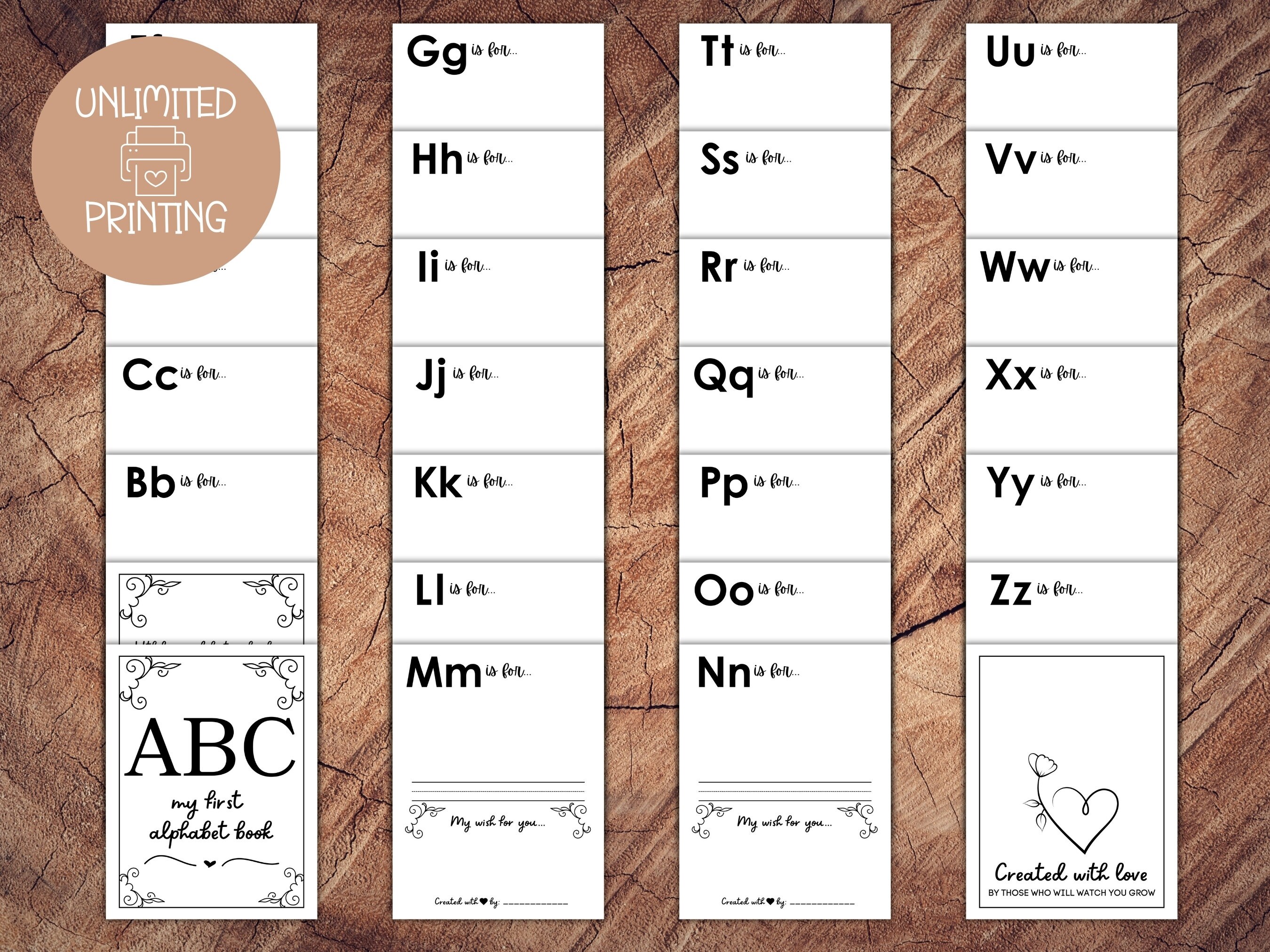 Baby's First ABC Book, Baby's First Alphabet Book, Blank Alphabet Book ...