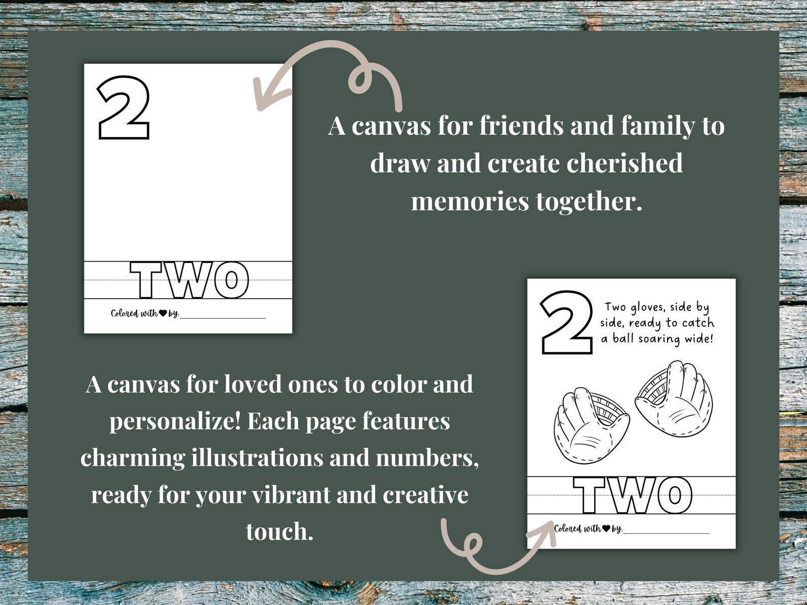 Baseball Book, Baby Shower, Number Book, 123 Coloring Book, Baby's ...