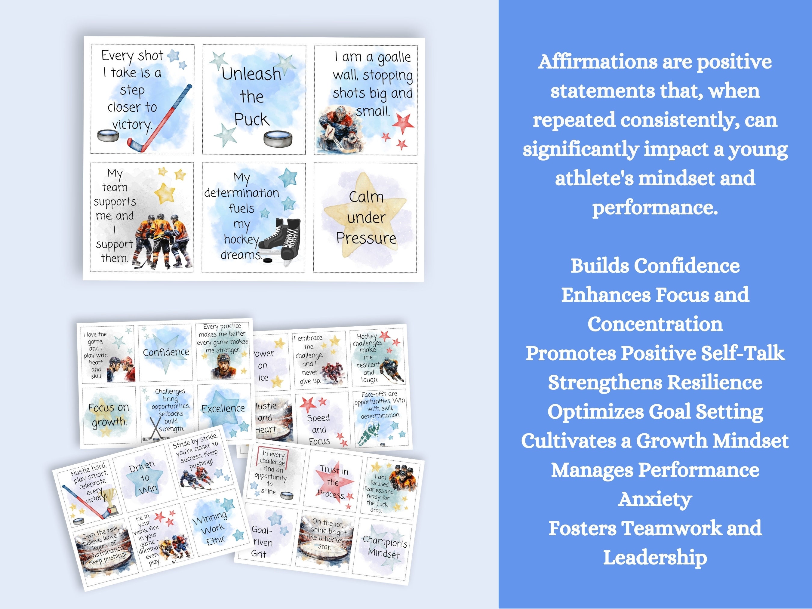 30 Printable Positive Affirmation Cards for Kids, Self Esteem ...